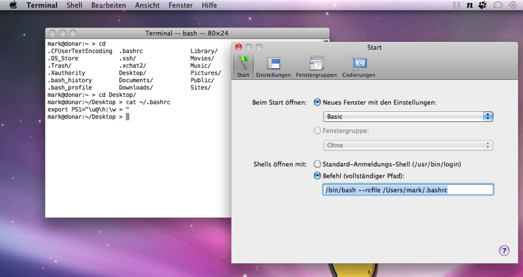 Terminal Prompt unter Mac OS X anpassen | Neues für Nerze, Stoff für ... Terminal Prompt unter Mac OS X anpassen | Neues für Nerze, Stoff für ...